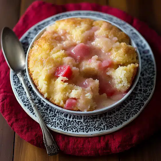 Rhubarb Pudding Cake