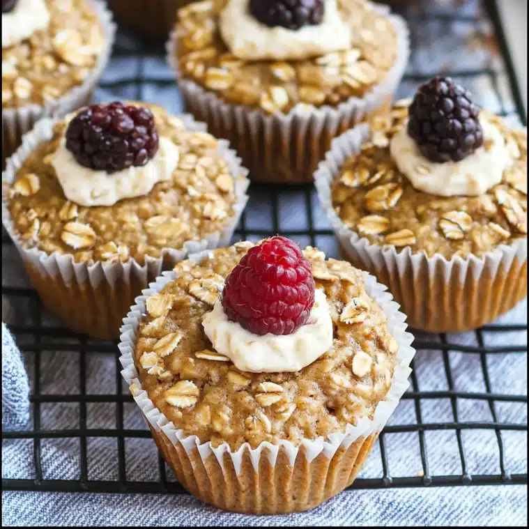 Breakfast Oatmeal Cupcakes to Go