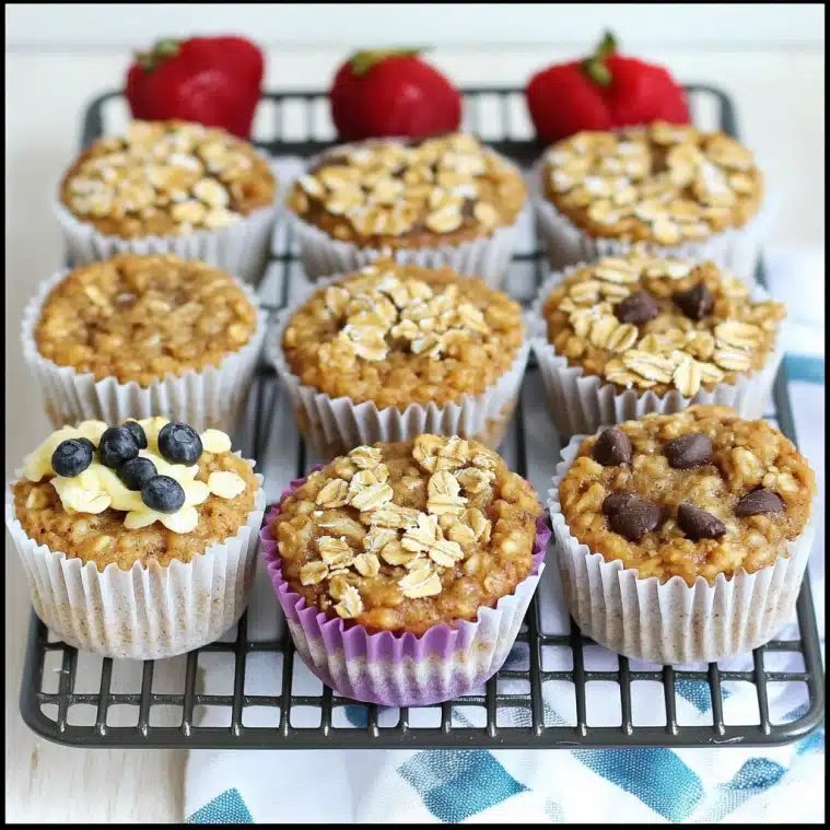 Breakfast Oatmeal Cupcakes to Go