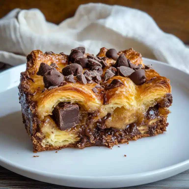 Chocolate Croissant Breakfast Bake