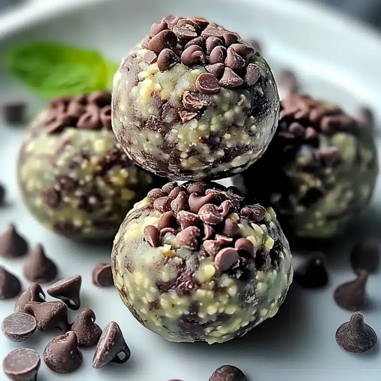 Mint Chocolate Chip Protein Balls