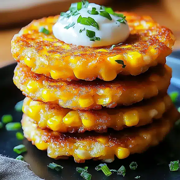 Cheesy Corn Fritters Recipe