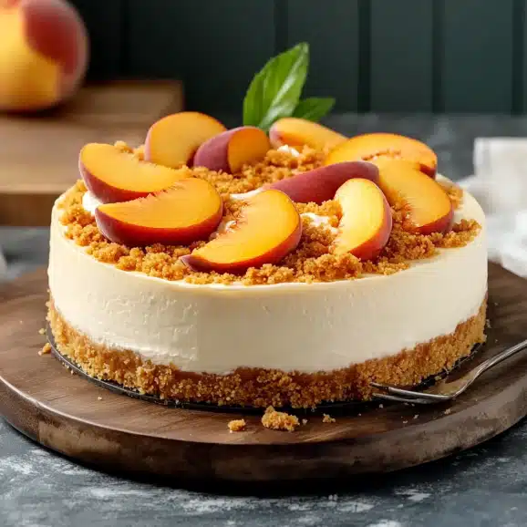 Peach Cheesecake