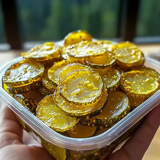Crispy Dehydrated Pickle Chips