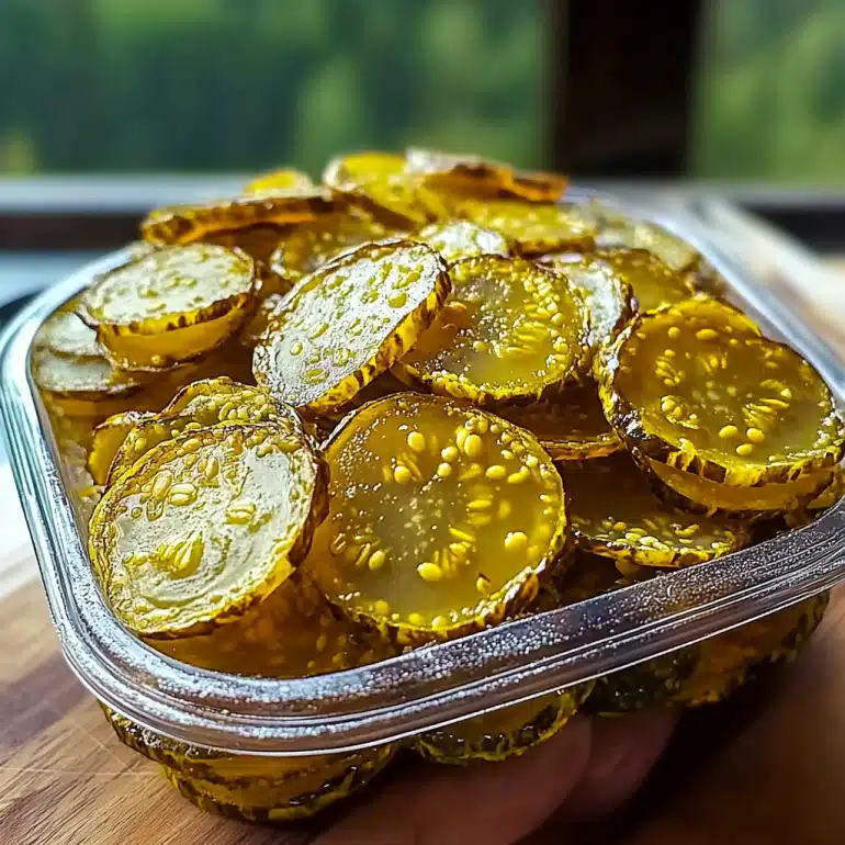 Crispy Dehydrated Pickle Chips