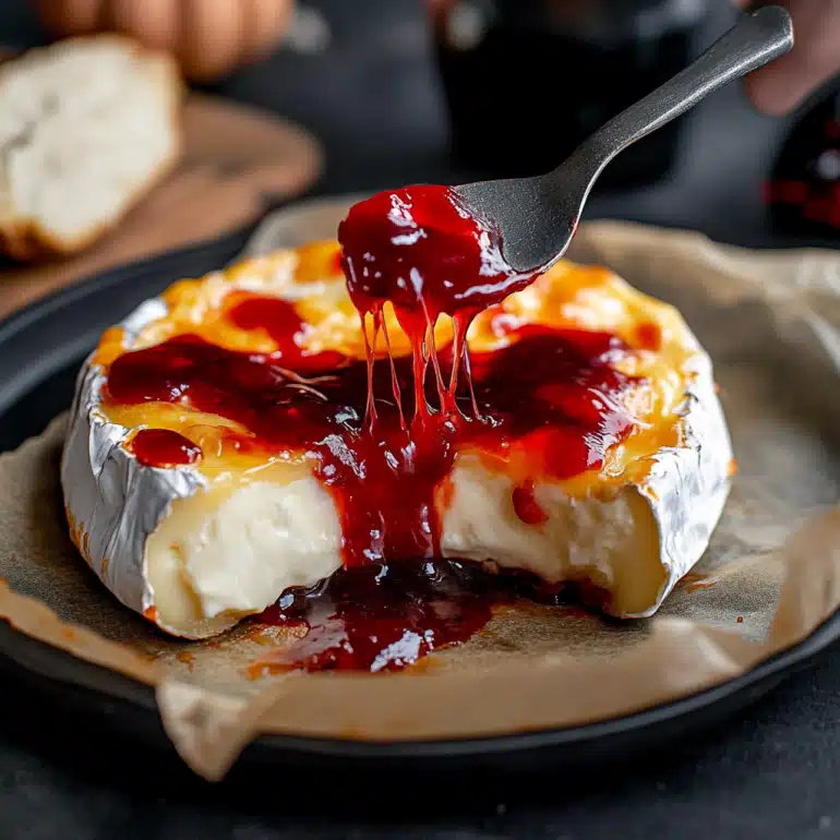 Halloween Bloody Baked Brie