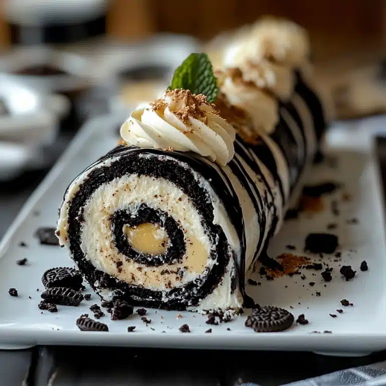 Oreo Cream Cheese Cheesecake Sushi Roll