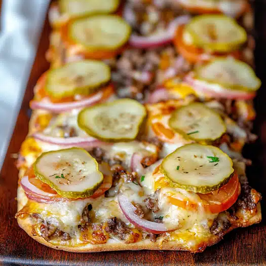 Cheeseburger Flatbreads Recipe