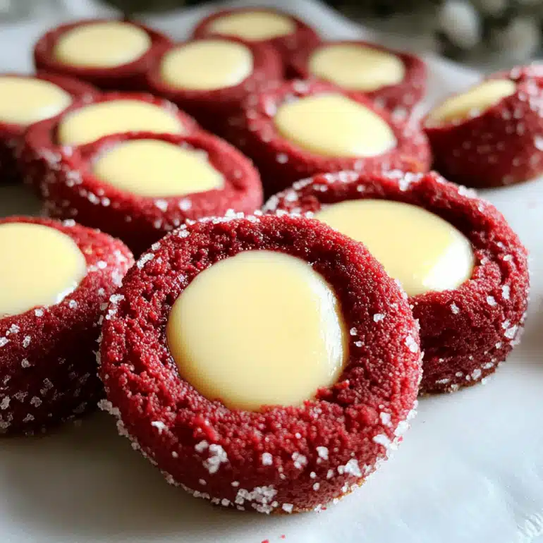 Red Velvet Cheesecake Thumbprints