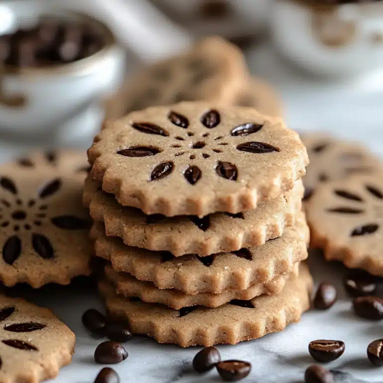 Espresso Shortbread Cookies