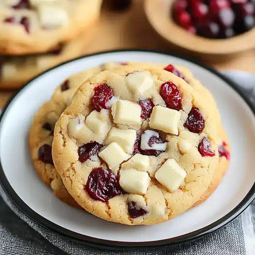 White Chocolate Cranberry Cookies