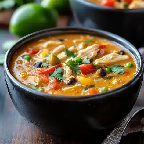Slow Cooker Chicken Fajita Soup