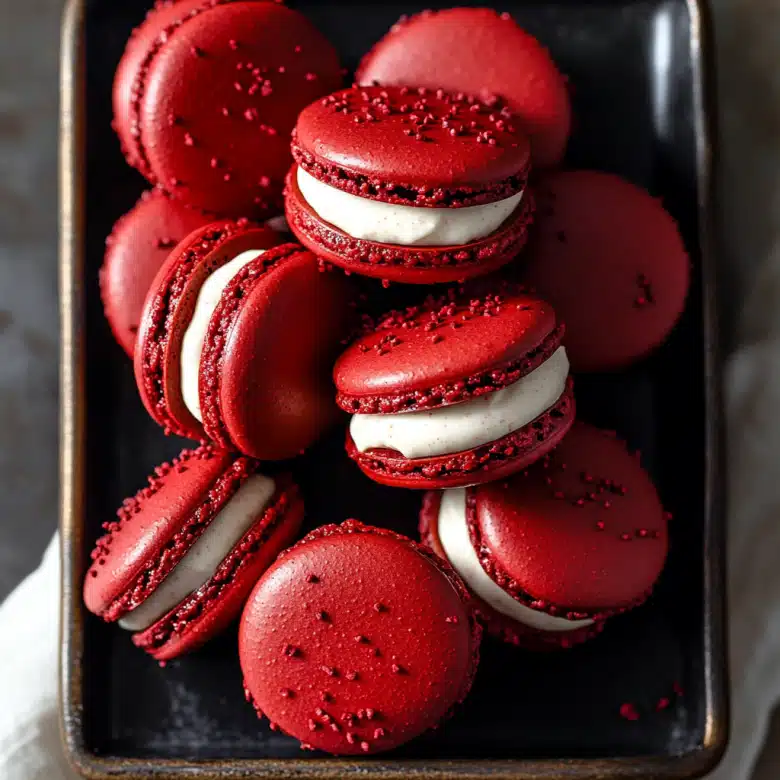 Red Velvet Macarons